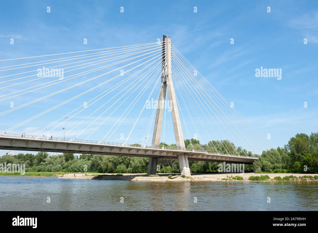 Swietokrzyski suspension bridge architecture hi-res stock photography ...