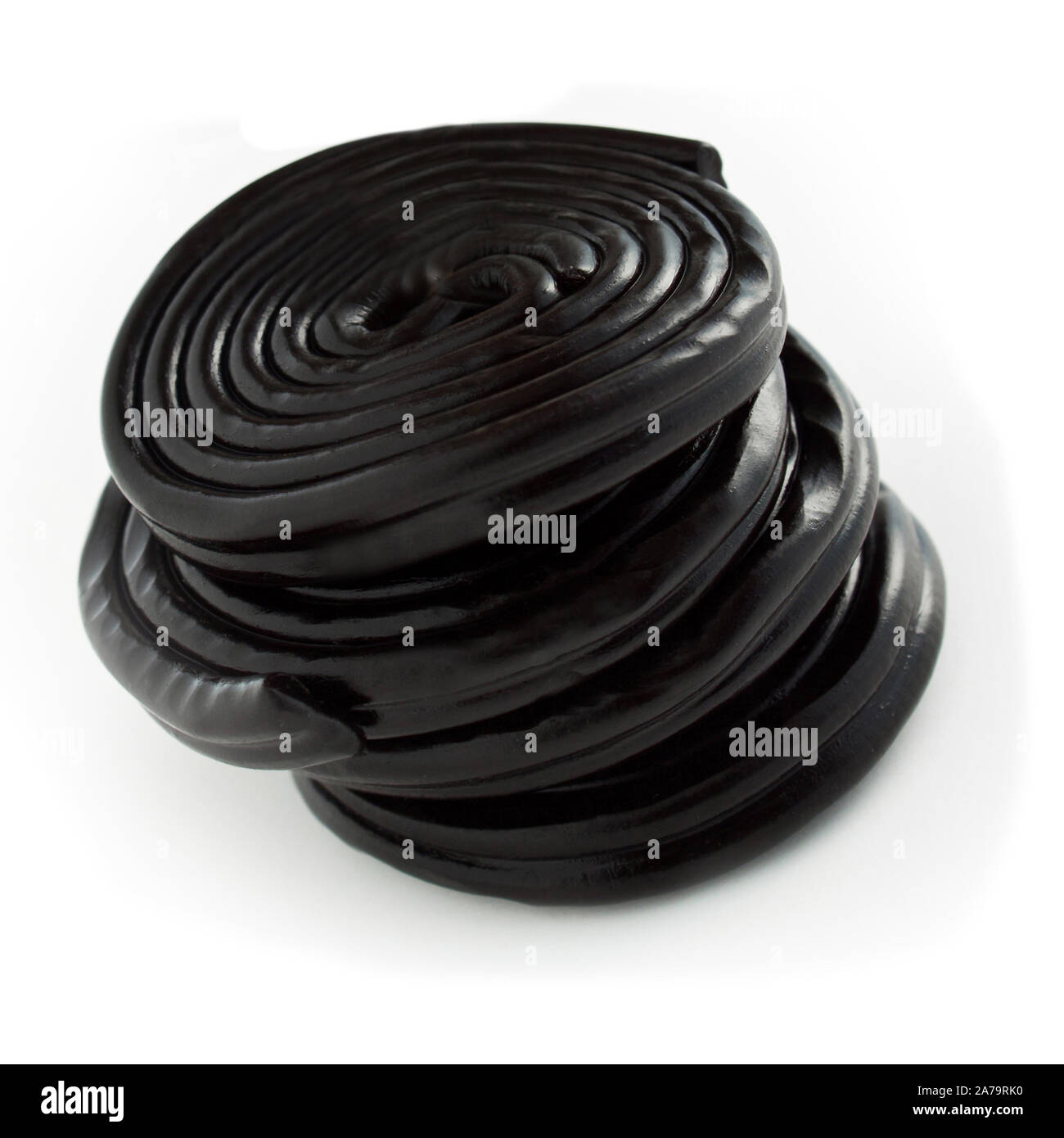 Licorice on white background Stock Photo - Alamy