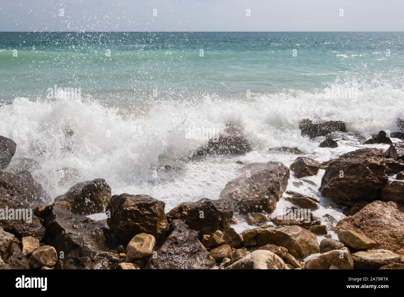 Blue bulgarian sea waves hi-res stock photography and images - Alamy