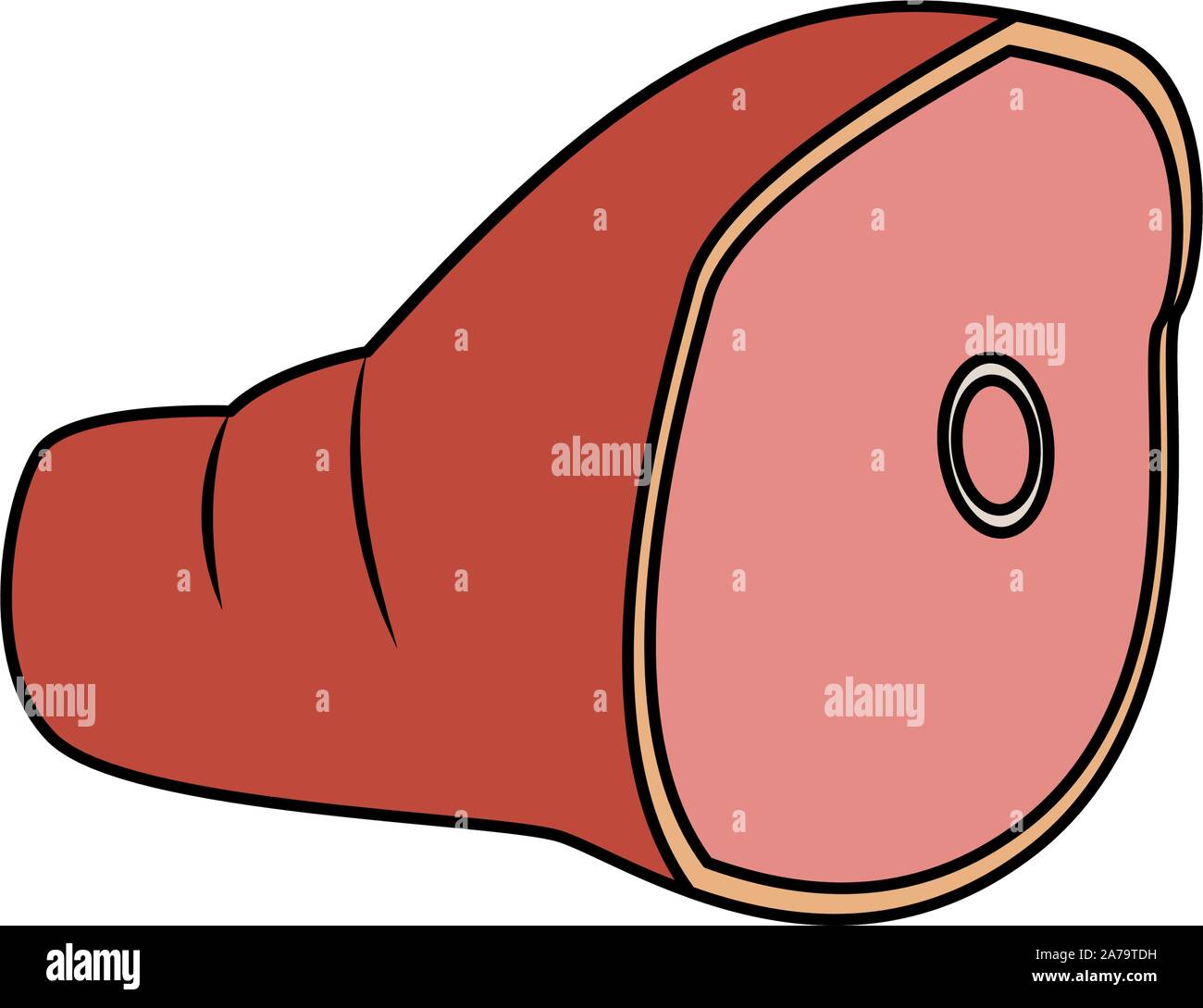 ham leg icon, colorful design Stock Vector Image & Art - Alamy
