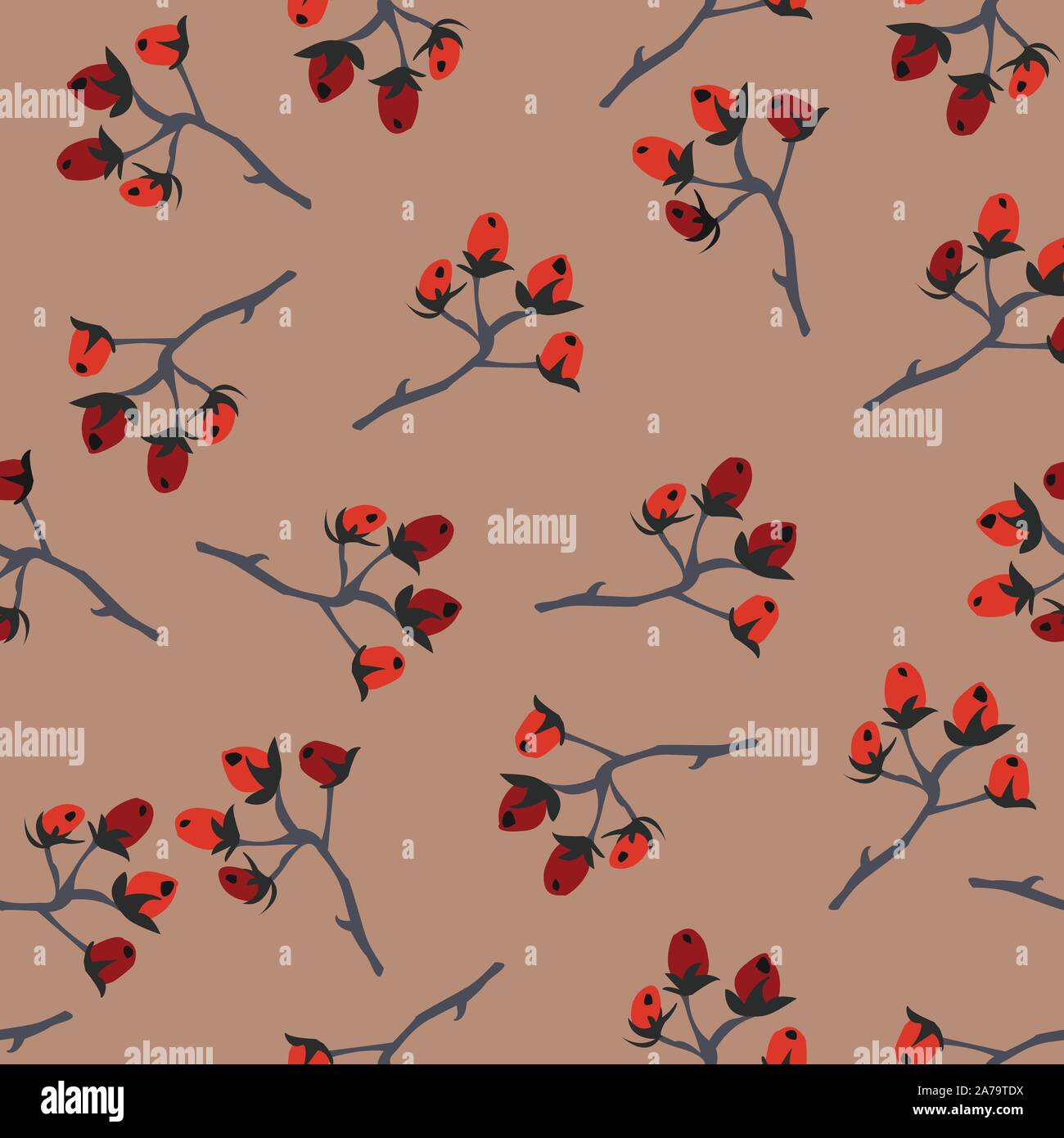 Berry Seamless Pattern. Vector Illustration Stock Vector Image & Art ...