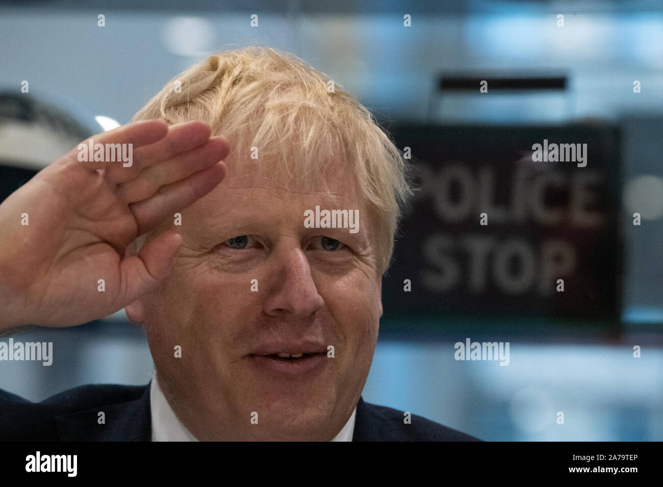 Prime Minister Boris Johnson during a visit to Metropolitan Police ...