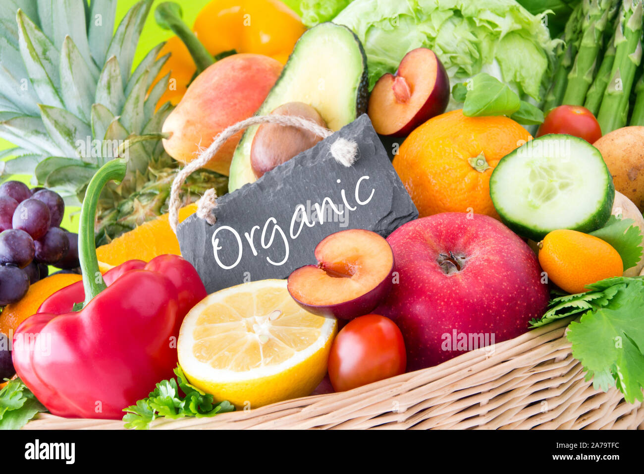 Fruits and vegetables - Organic Stock Photo - Alamy