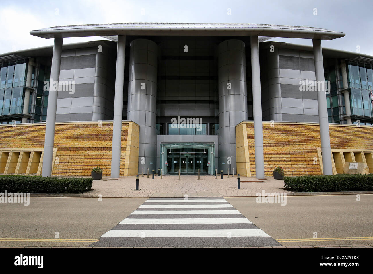 The main entrance to government communications headquarters hi-res ...