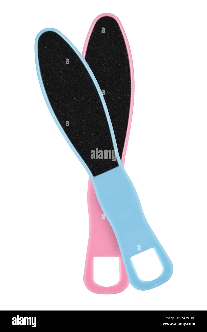 Foot file on white background Stock Photo - Alamy
