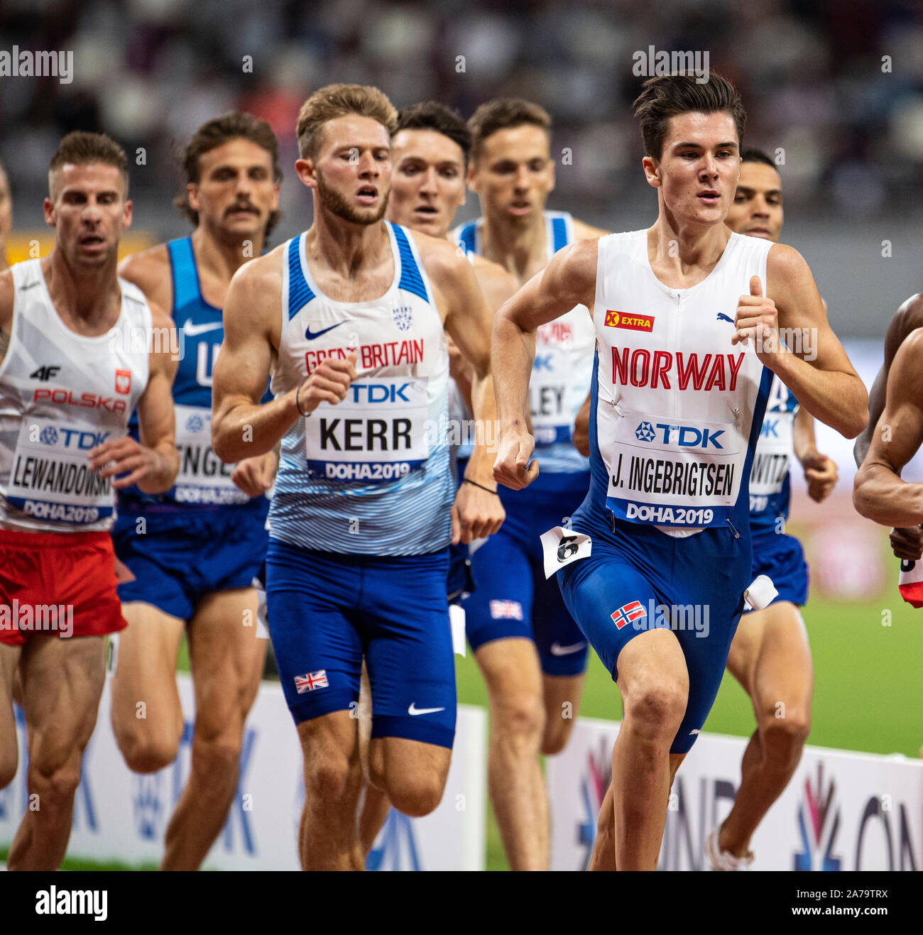 Jakob ingebrigtsen doha 2019 hi-res stock photography and images - Alamy