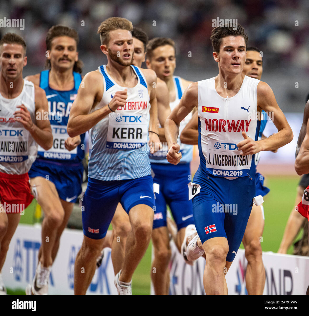 Jakob ingebrigtsen doha 2019 hi-res stock photography and images - Alamy