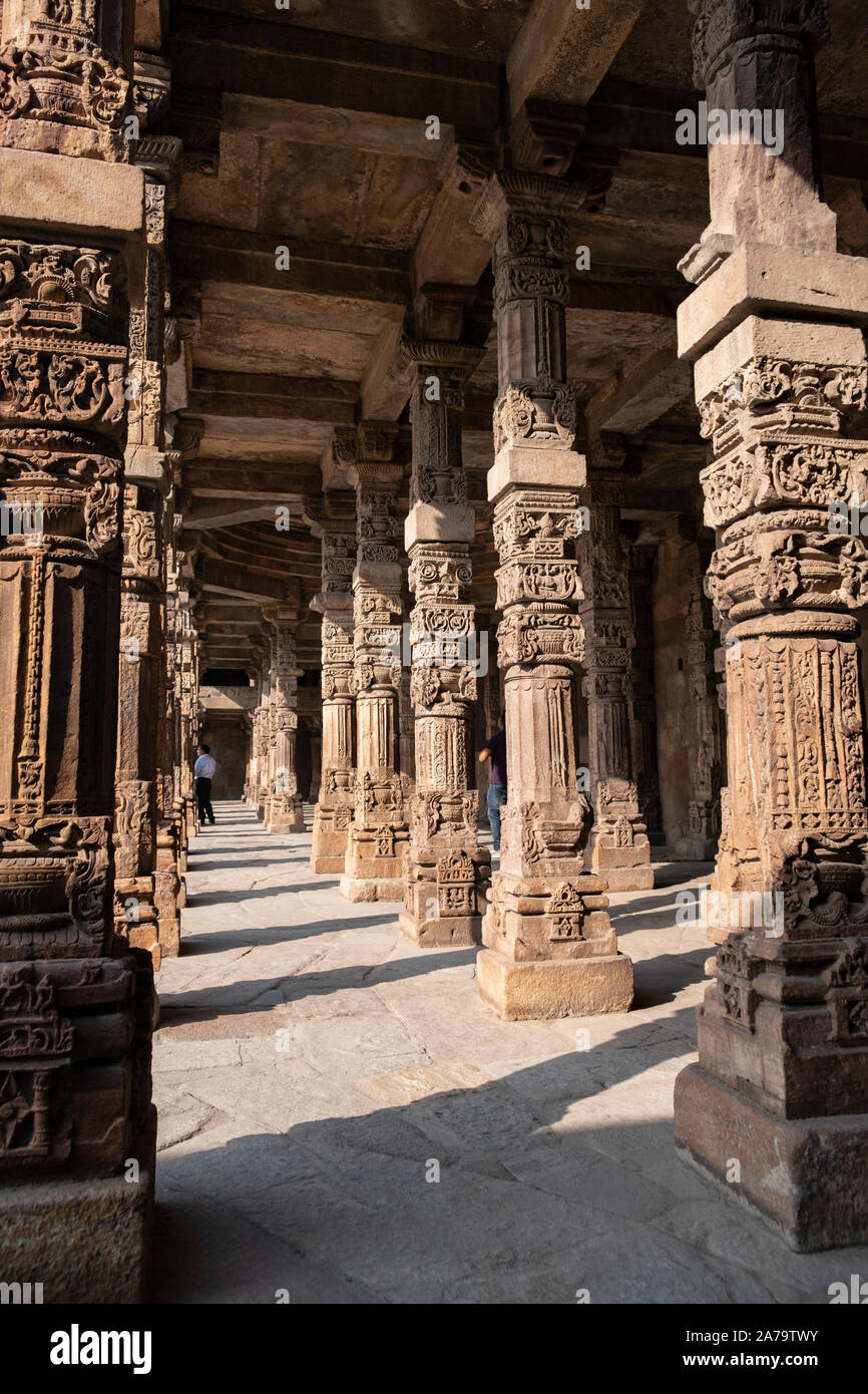 Inscriptions on qutub minar hi-res stock photography and images - Alamy