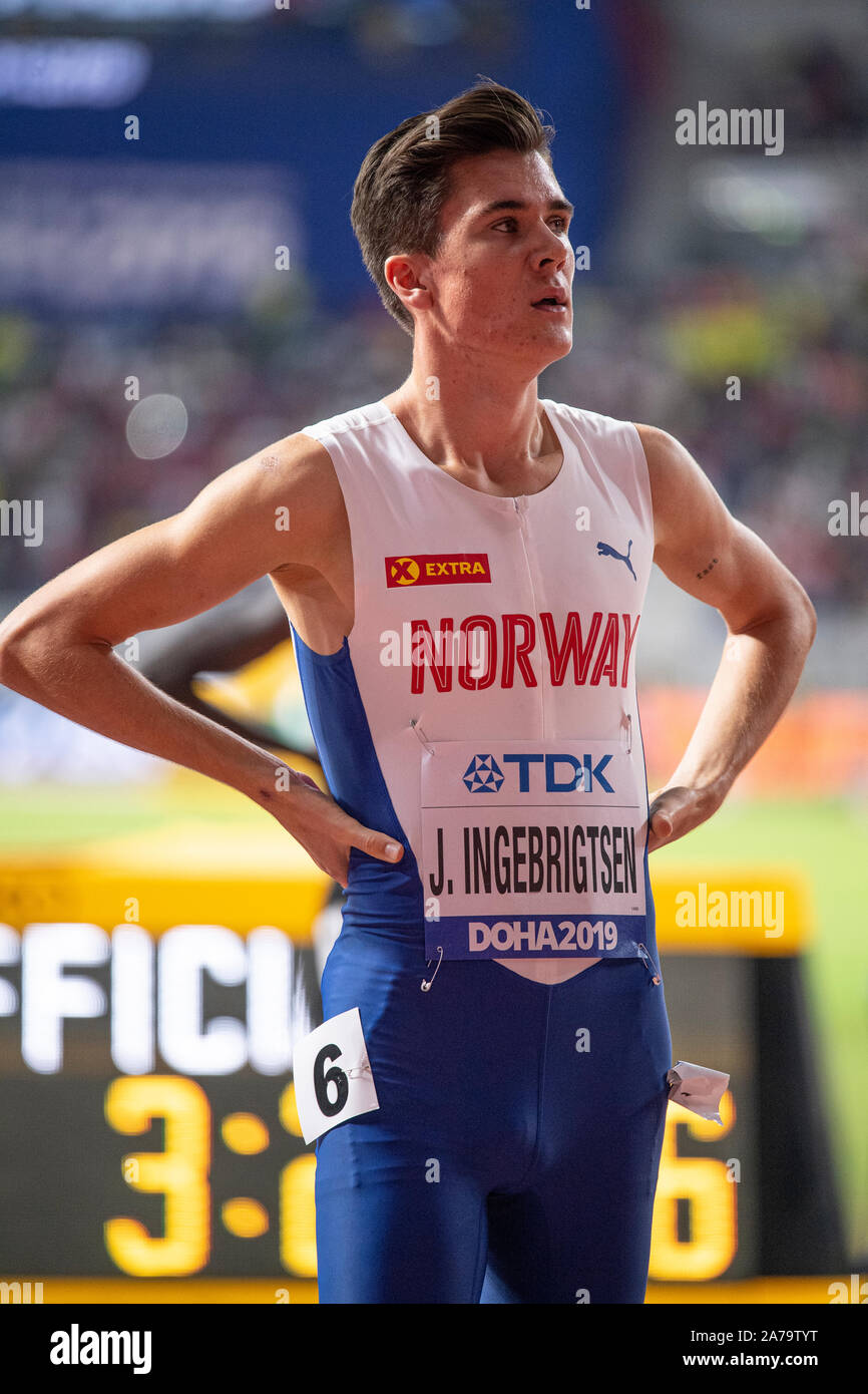 Jakob ingebrigtsen doha 2019 hi-res stock photography and images - Alamy
