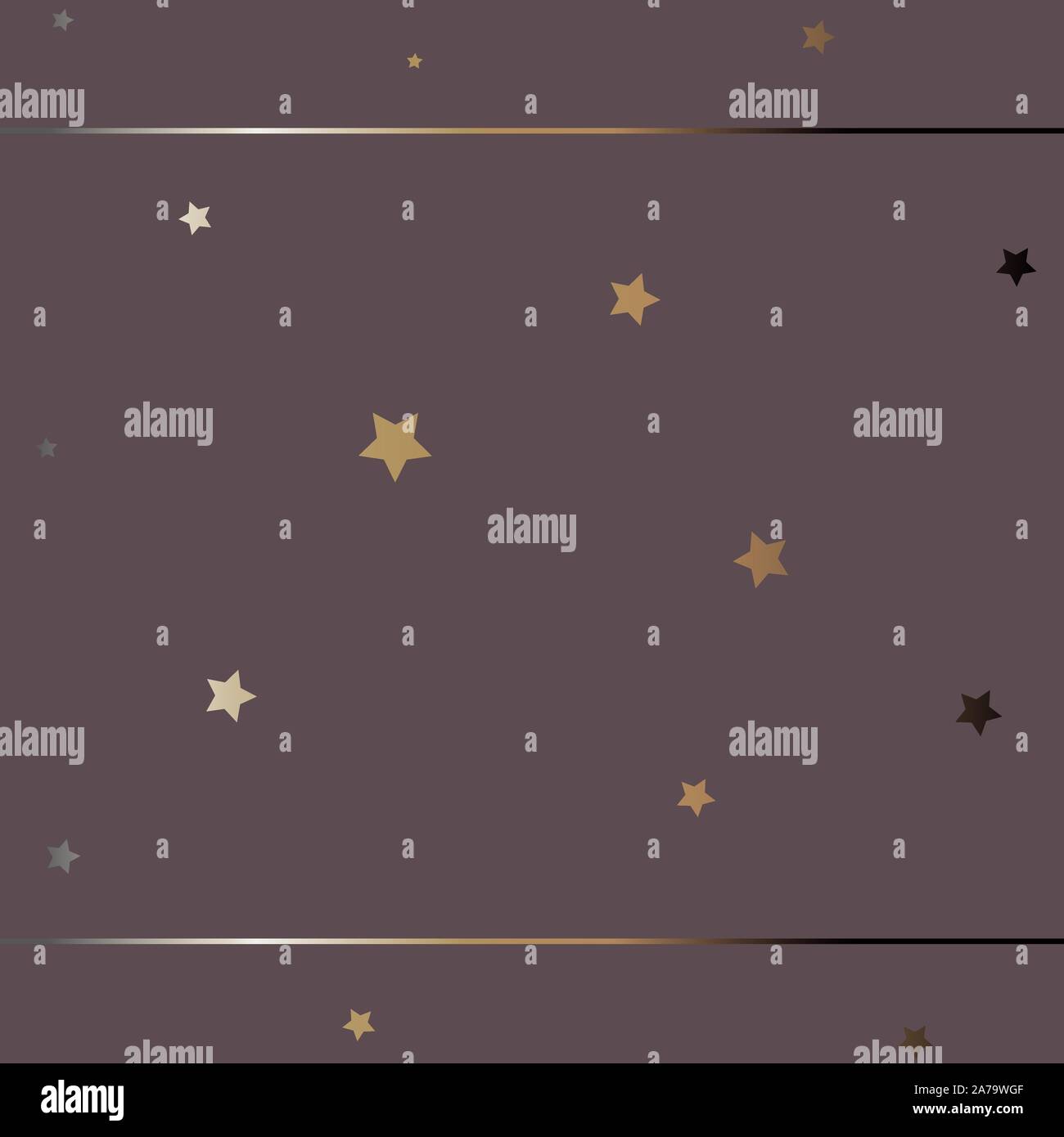 Frame on brown background with lights and stars. vector Illustration ...