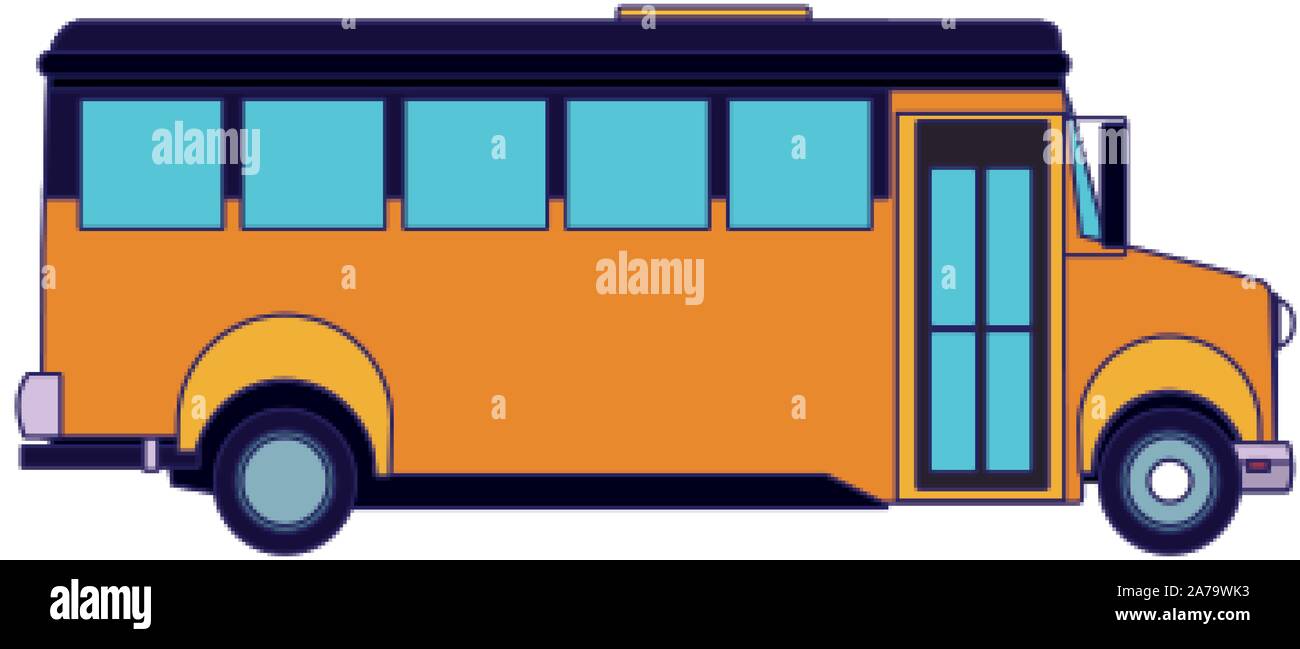 side view of school bus icon, colorful design Stock Vector Image & Art ...