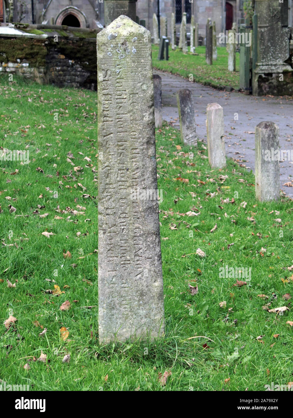 Grindon Rindle Stone, Grindon Village, Peak District National Park ...