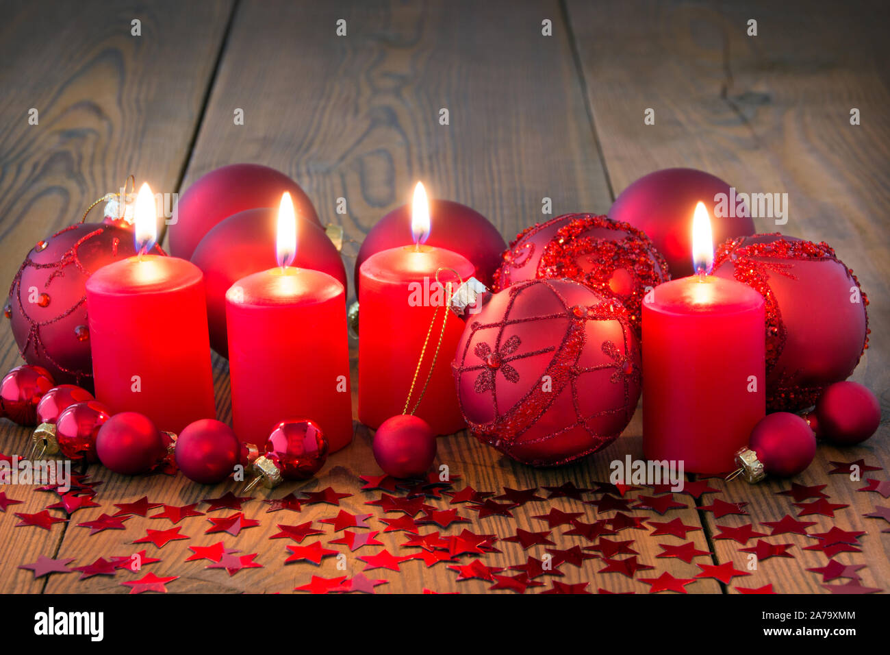 Four advent candles calendar hi-res stock photography and images - Alamy
