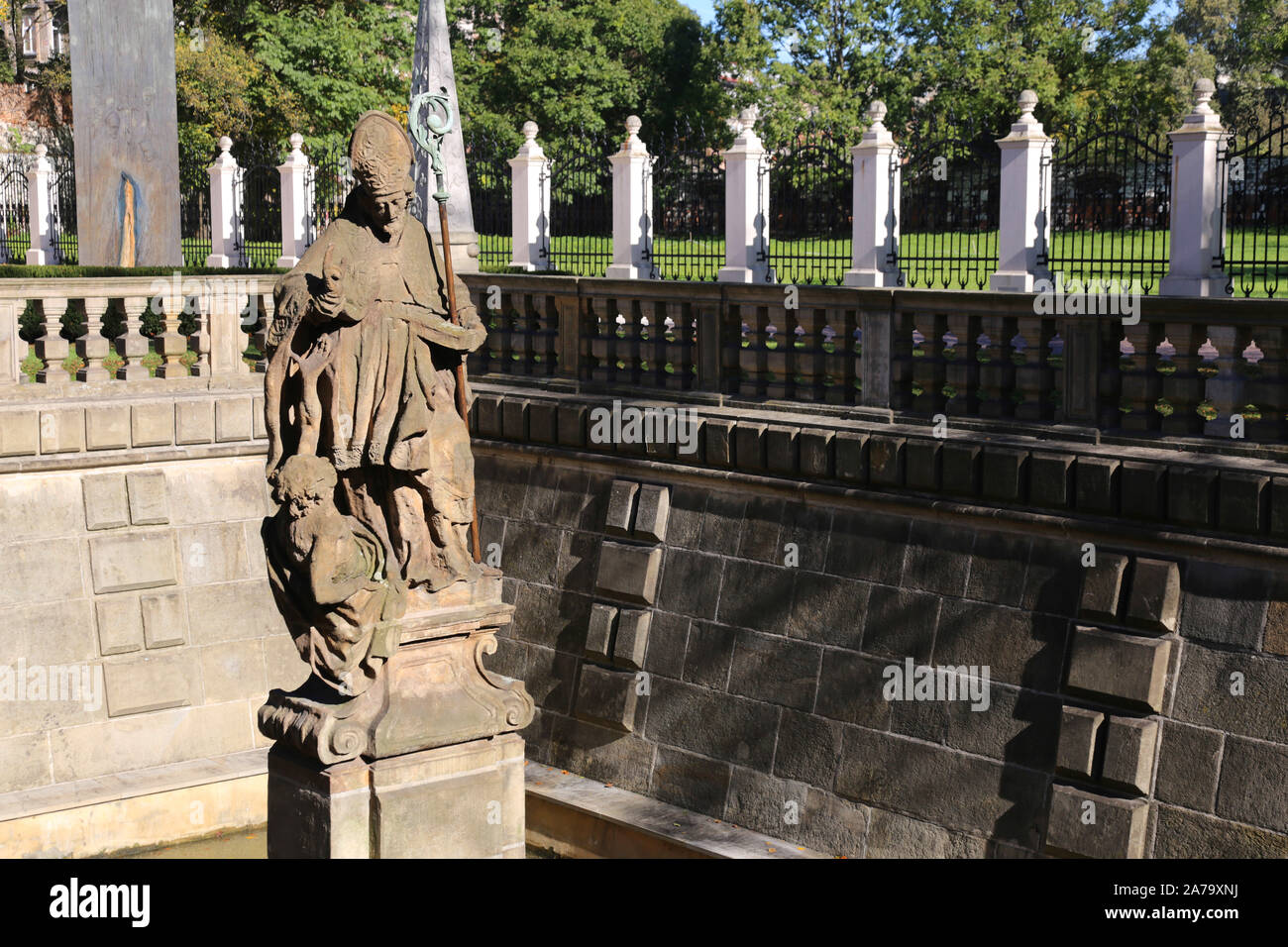 Cracow. Krakow. Poland. The statue of St Stanislaus Bishop and Martyr ...