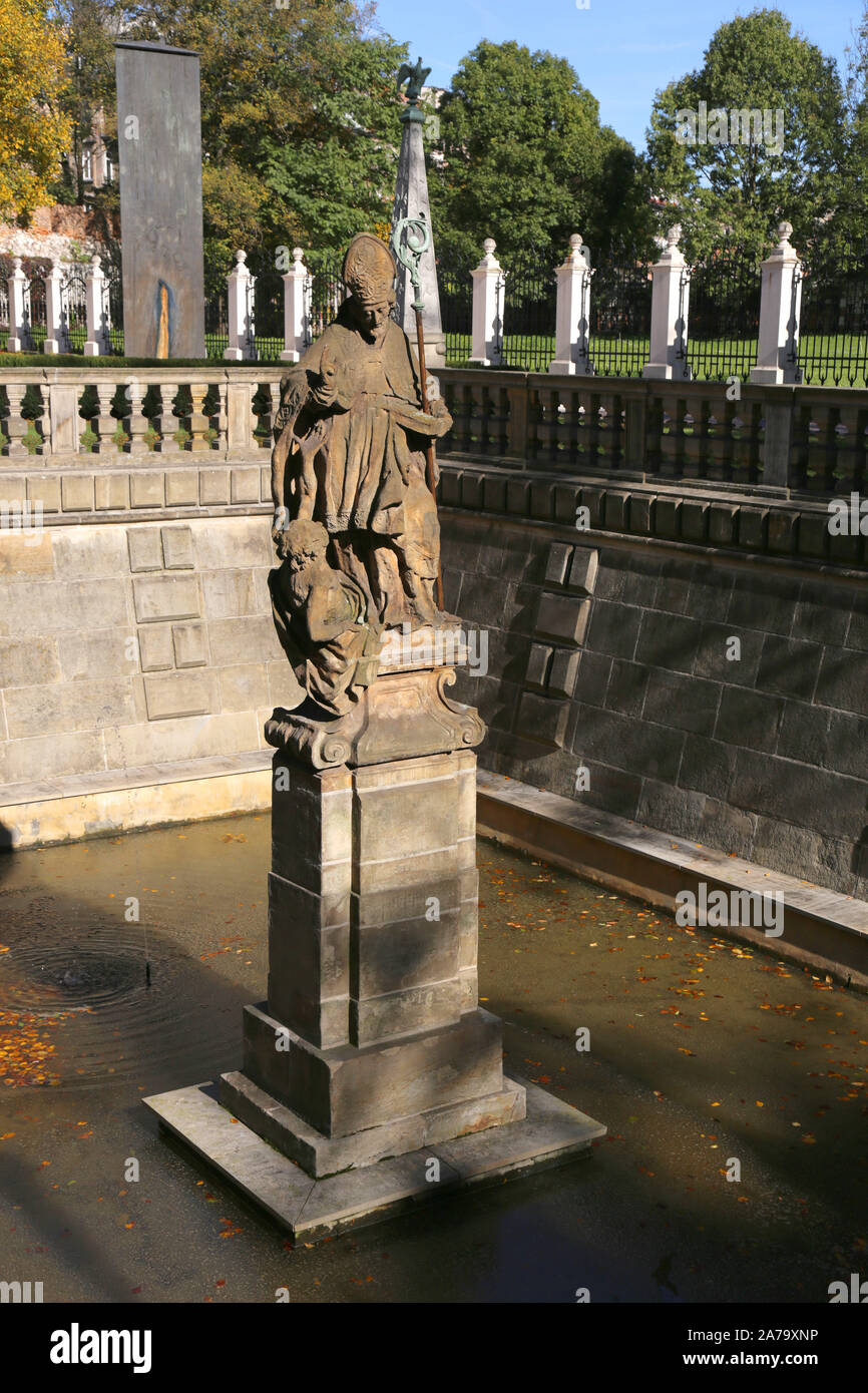 Cracow. Krakow. Poland. The statue of St Stanislaus Bishop and Martyr ...