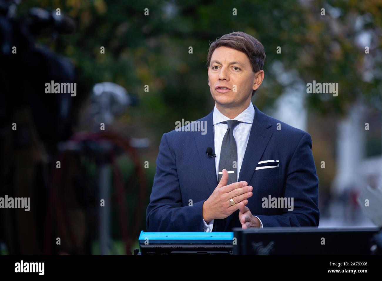 White House Deputy Press Secretary Hogan Gidley does an on camera ...