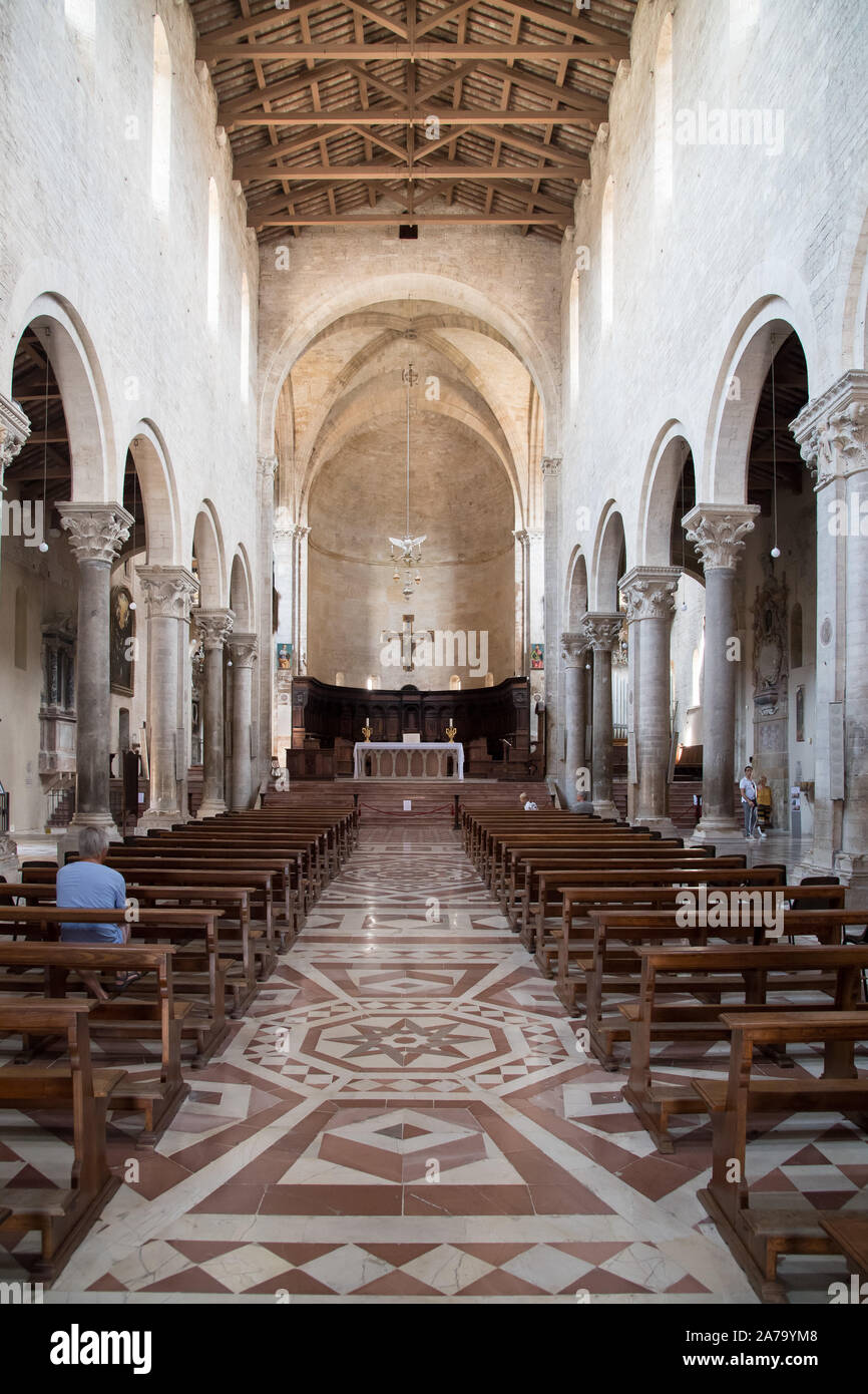 The high altar and the Crucifixion from XIII century in Romanesque ...
