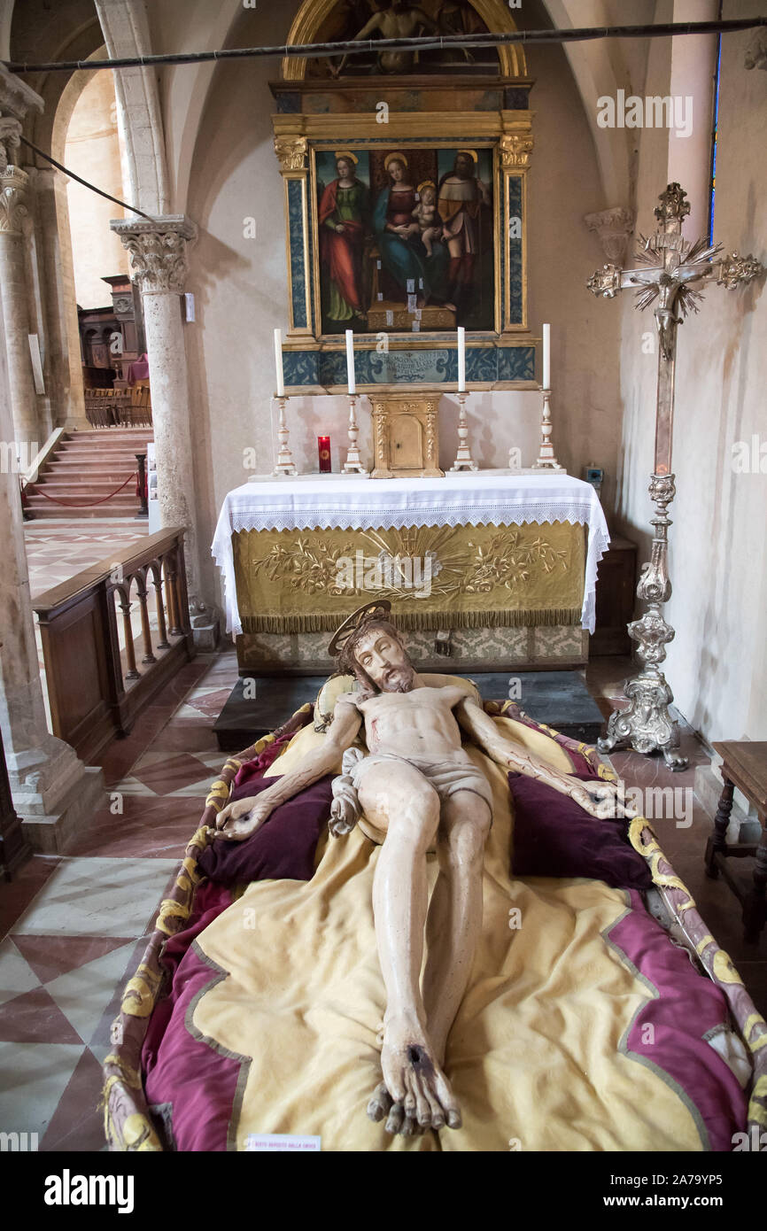 The Body of the Dead Christ statue from XVII century in Romanesque ...