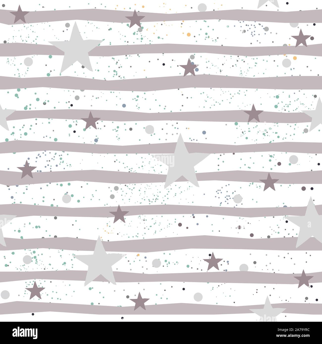 Cute Star Background. Seamless Pattern with stars. Vector Illustration ...