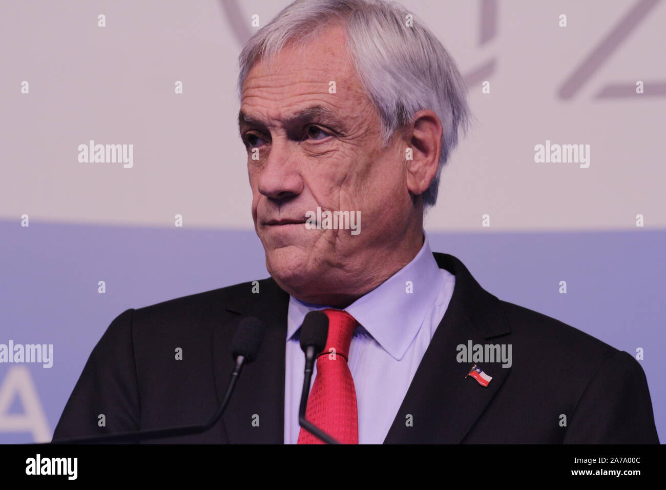 The president of Chile Sebastian Piñera Stock Photo - Alamy