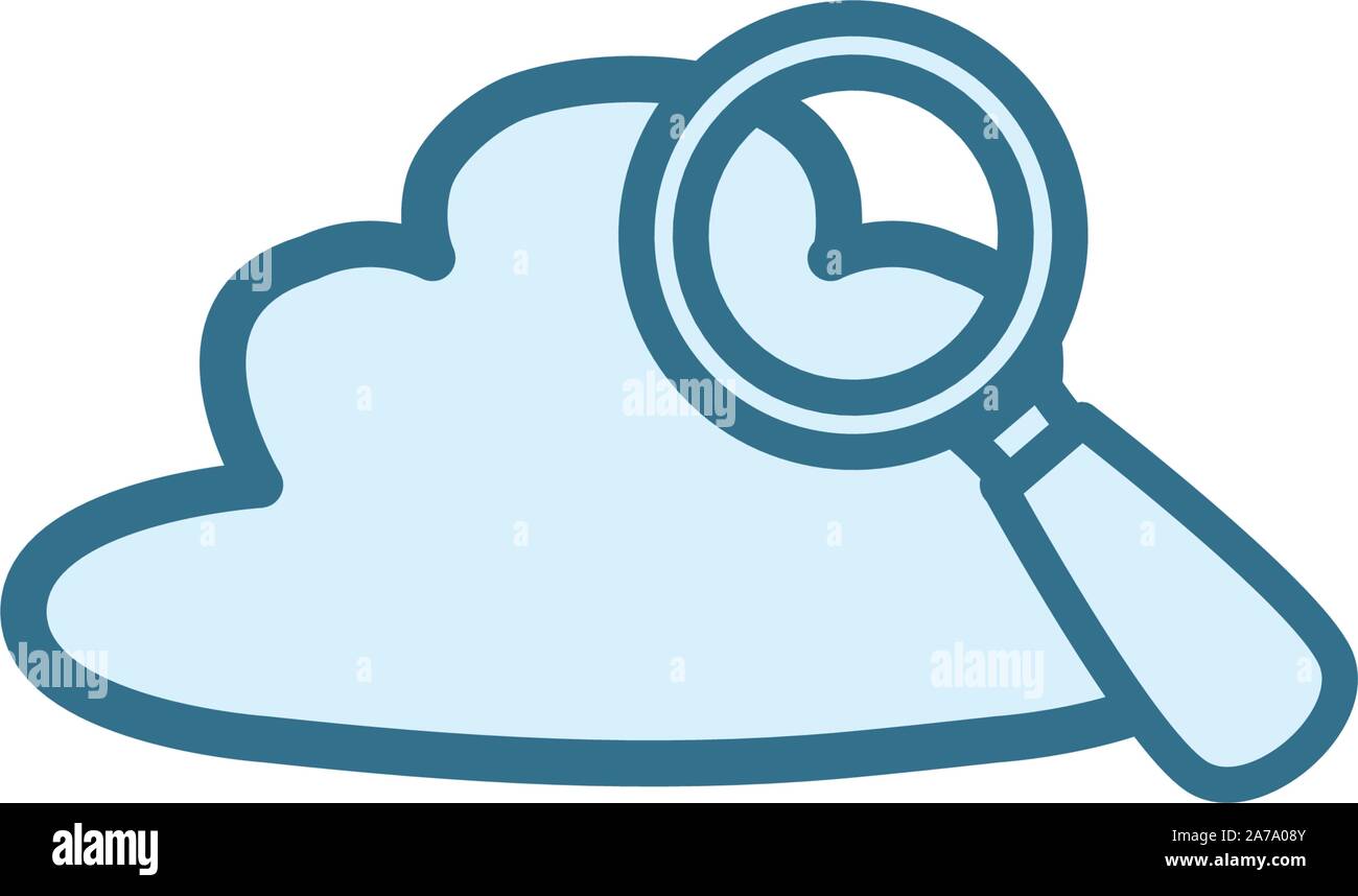 Cloud Computing Design Storage Technology Virtual Electronic Network And Media Theme Vector