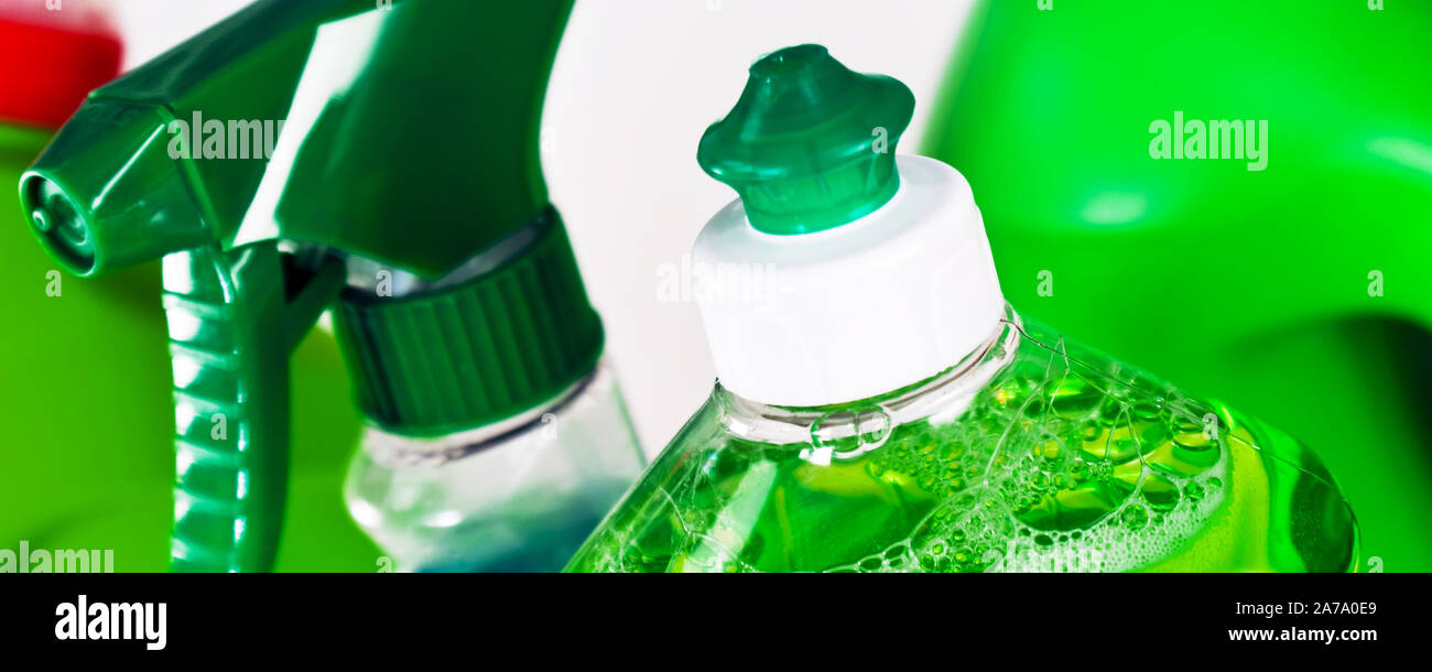 Dishwashing liquid background banner Stock Photo - Alamy