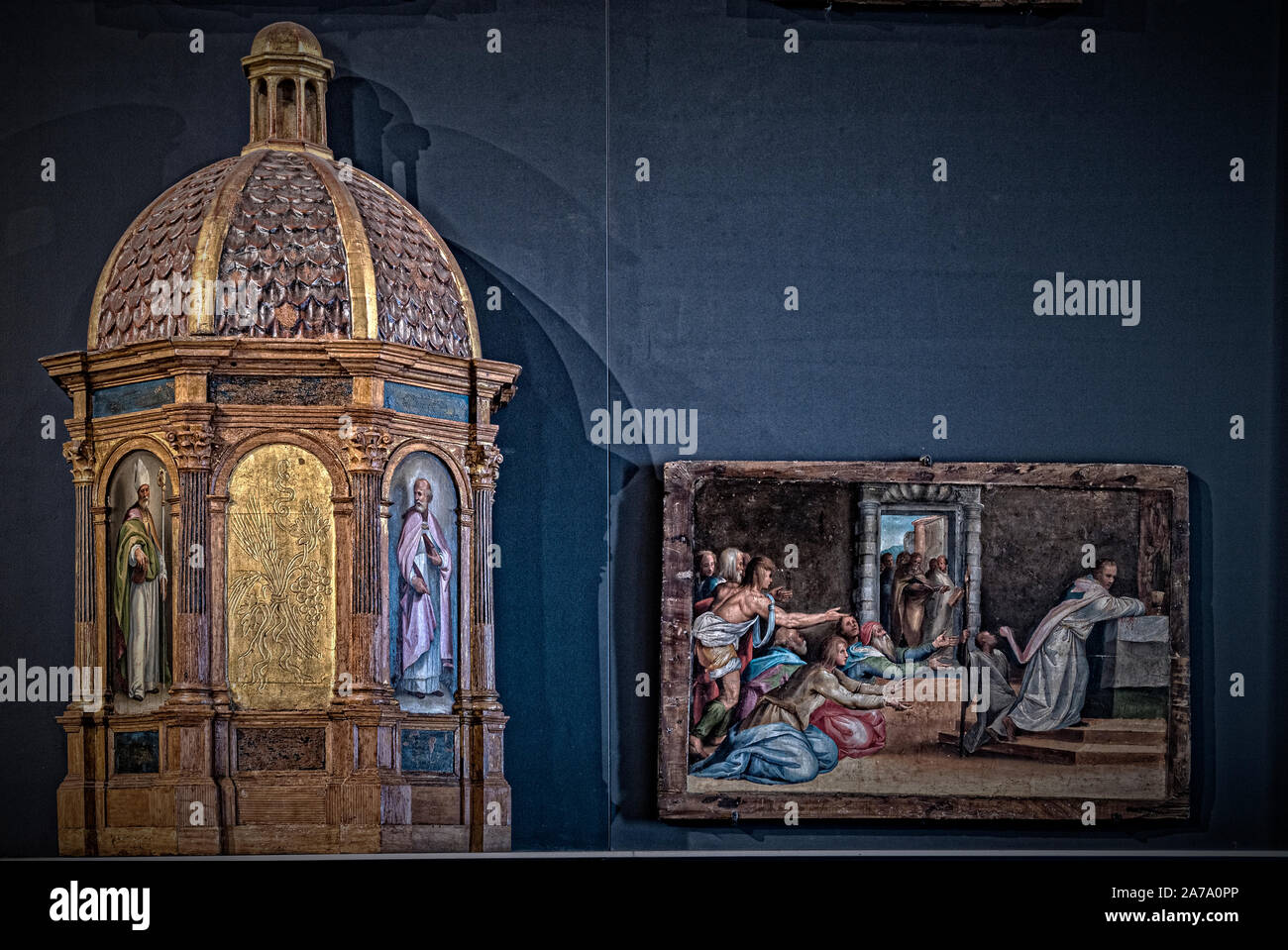 Italia Marche Osimo Museo Diocesano Polittico e Tabernacolo Vita di ...