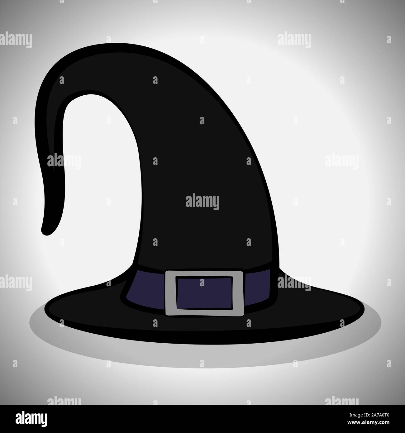 Witch hat image. Spooky halloween - Vector illustration Stock Vector ...