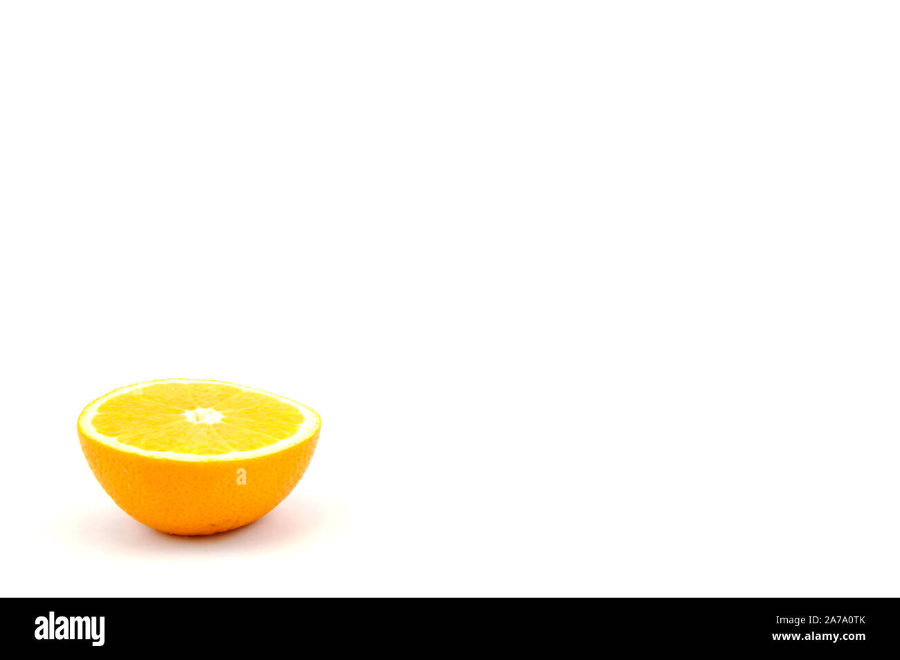 Ripe orange isolated on white background Stock Photo - Alamy