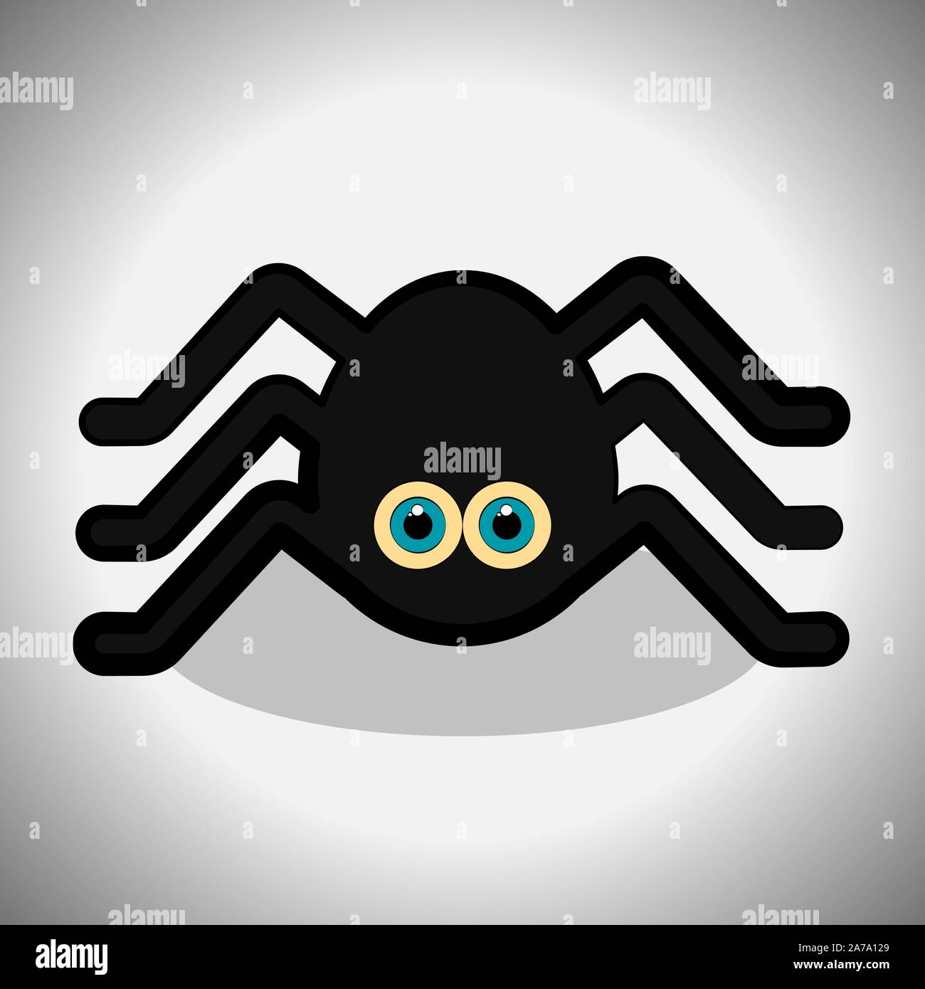 Spider cartoon image. Spooky halloween - Vector illustration Stock ...