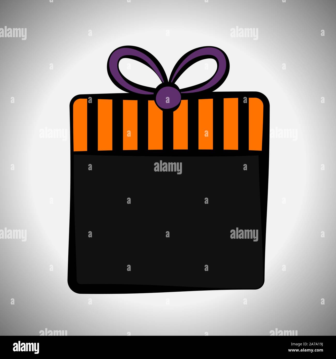 Halloween gift box. Spooky halloween - Vector illustration Stock Vector ...