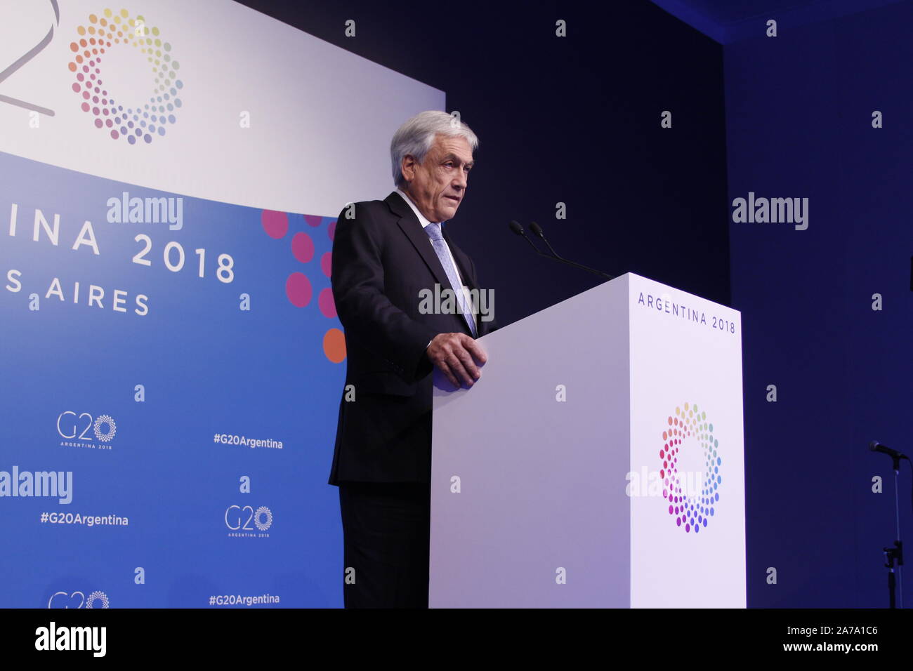 The president of Chile Sebastian Piñera Stock Photo - Alamy