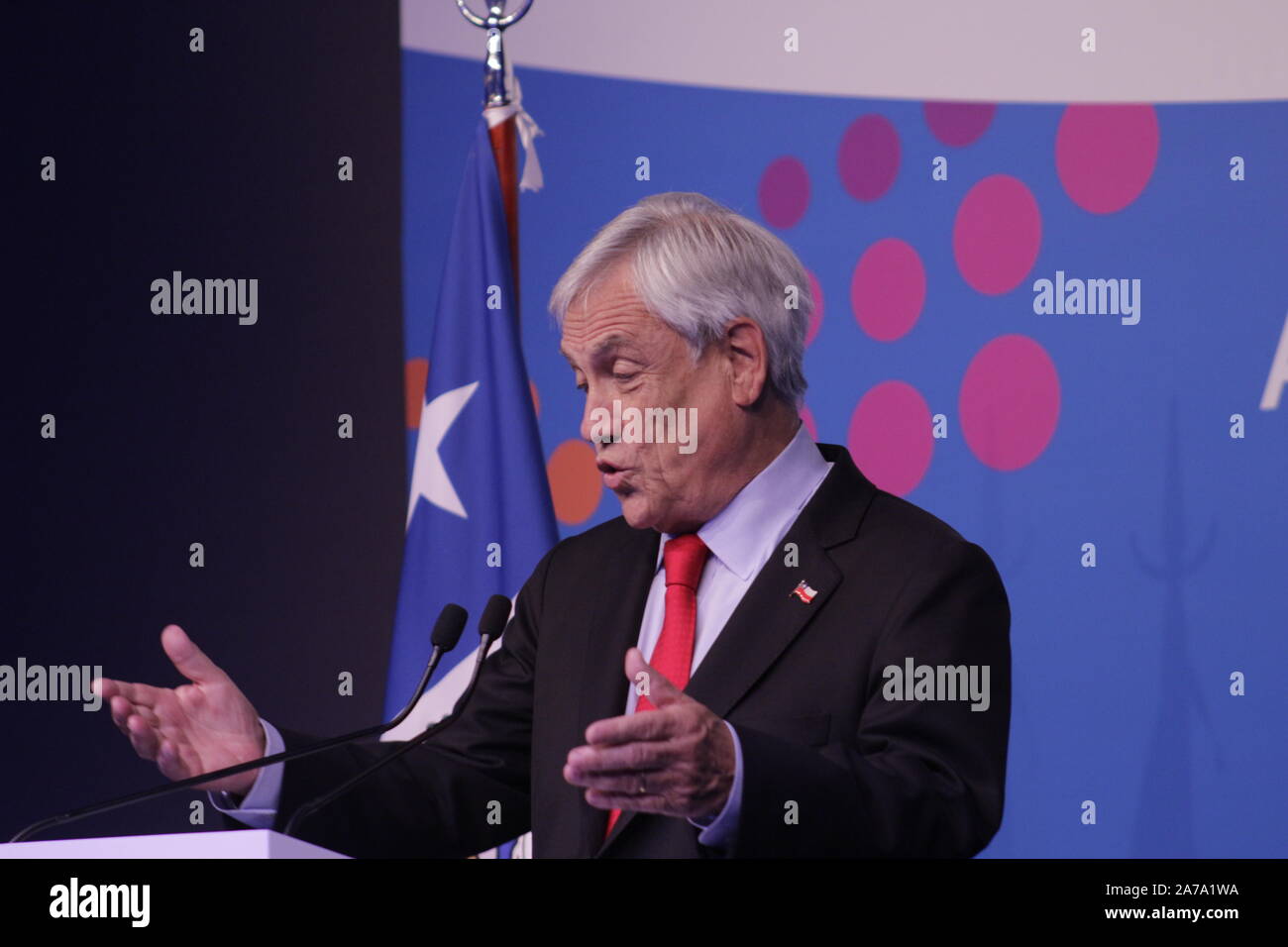 The president of Chile Sebastian Piñera Stock Photo - Alamy