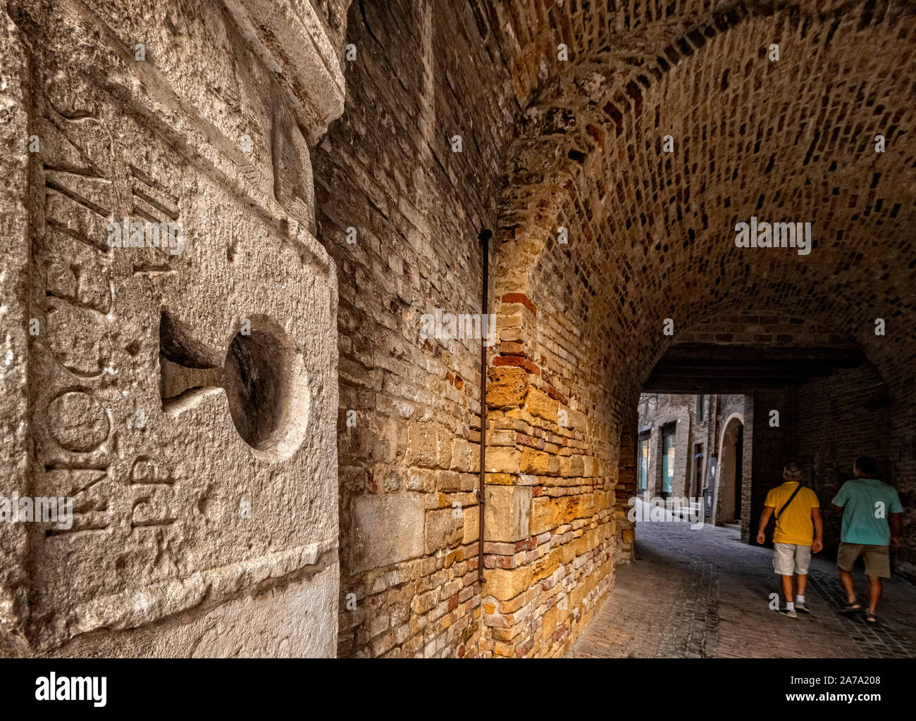 Italia Marche Osimo Porta san Giacomo scritta Vetus Auximum (Osimo ...