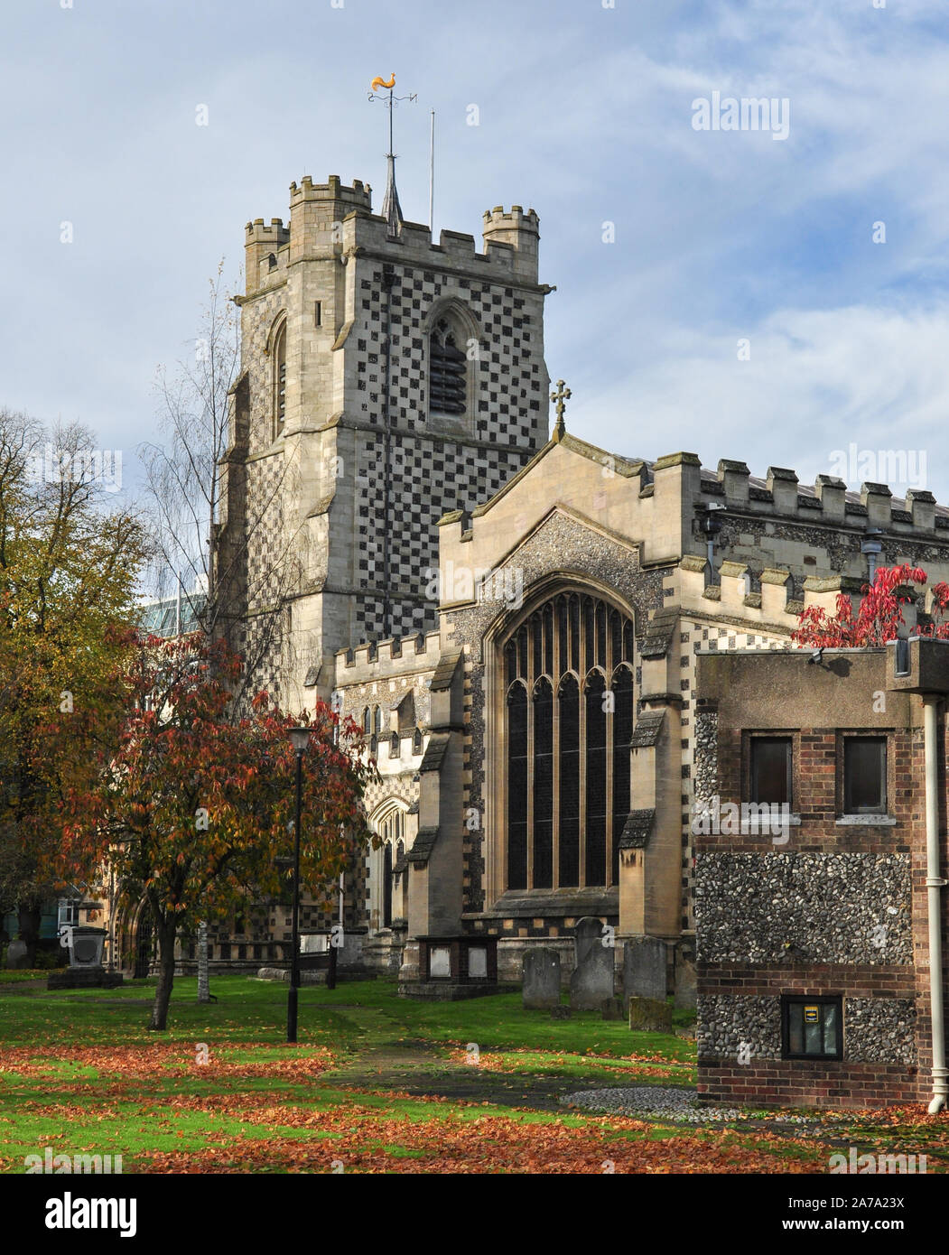 St Mary's Parish Church, Luton, Bedfordshire, England, UK Stock Photo ...
