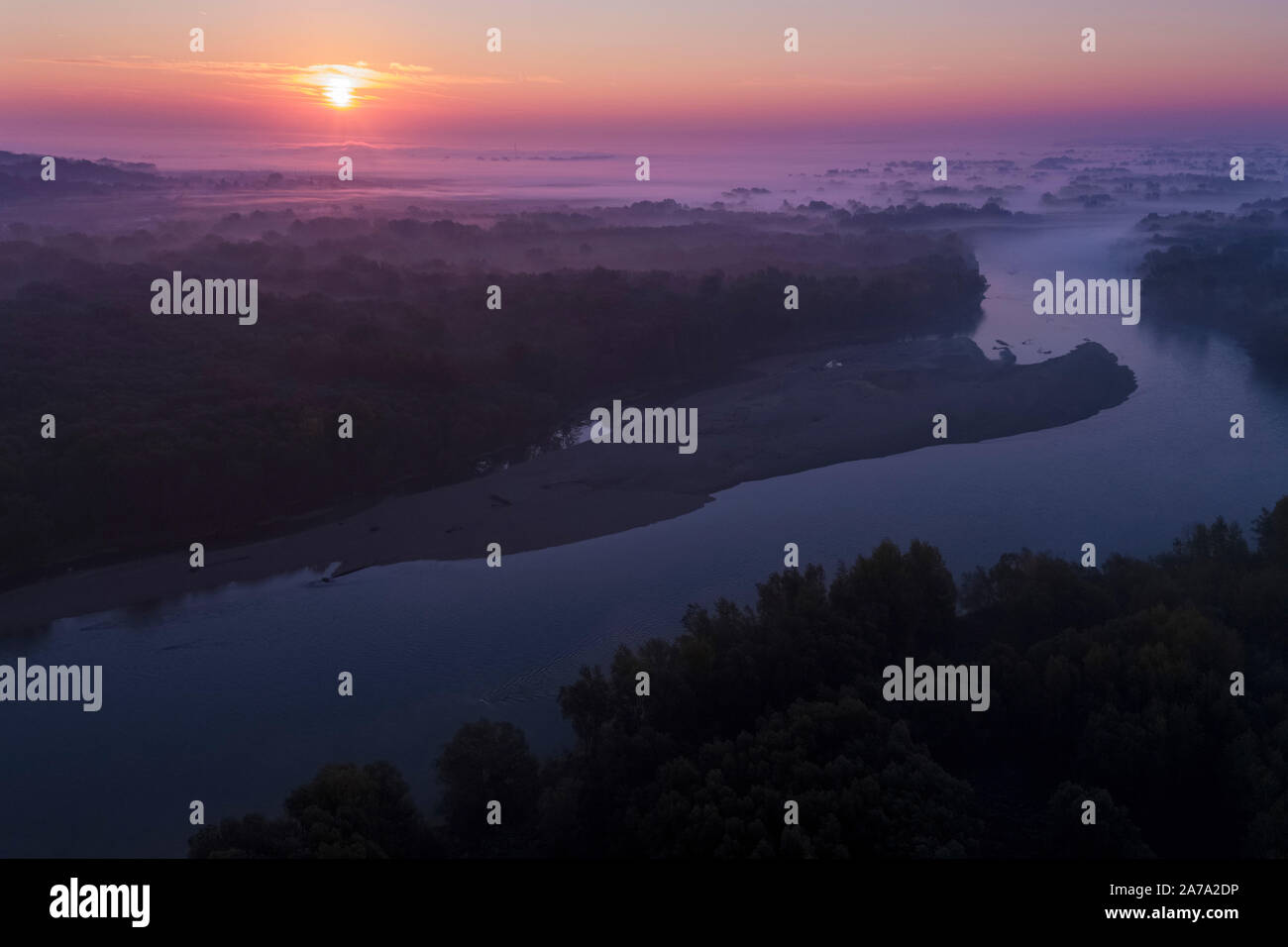 Oxbow lake of river drau hi-res stock photography and images - Alamy