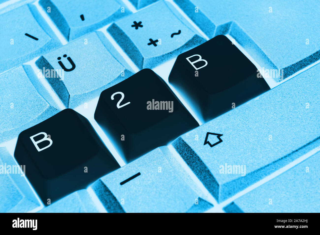 Keyboard close-up with keys B2B Stock Photo - Alamy