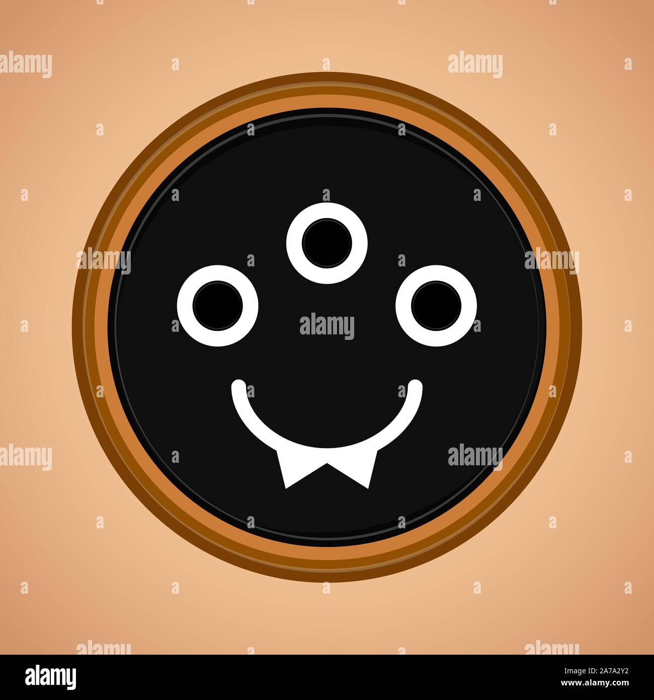 Spooky halloween mask. Halloween season - Vector illustration Stock ...