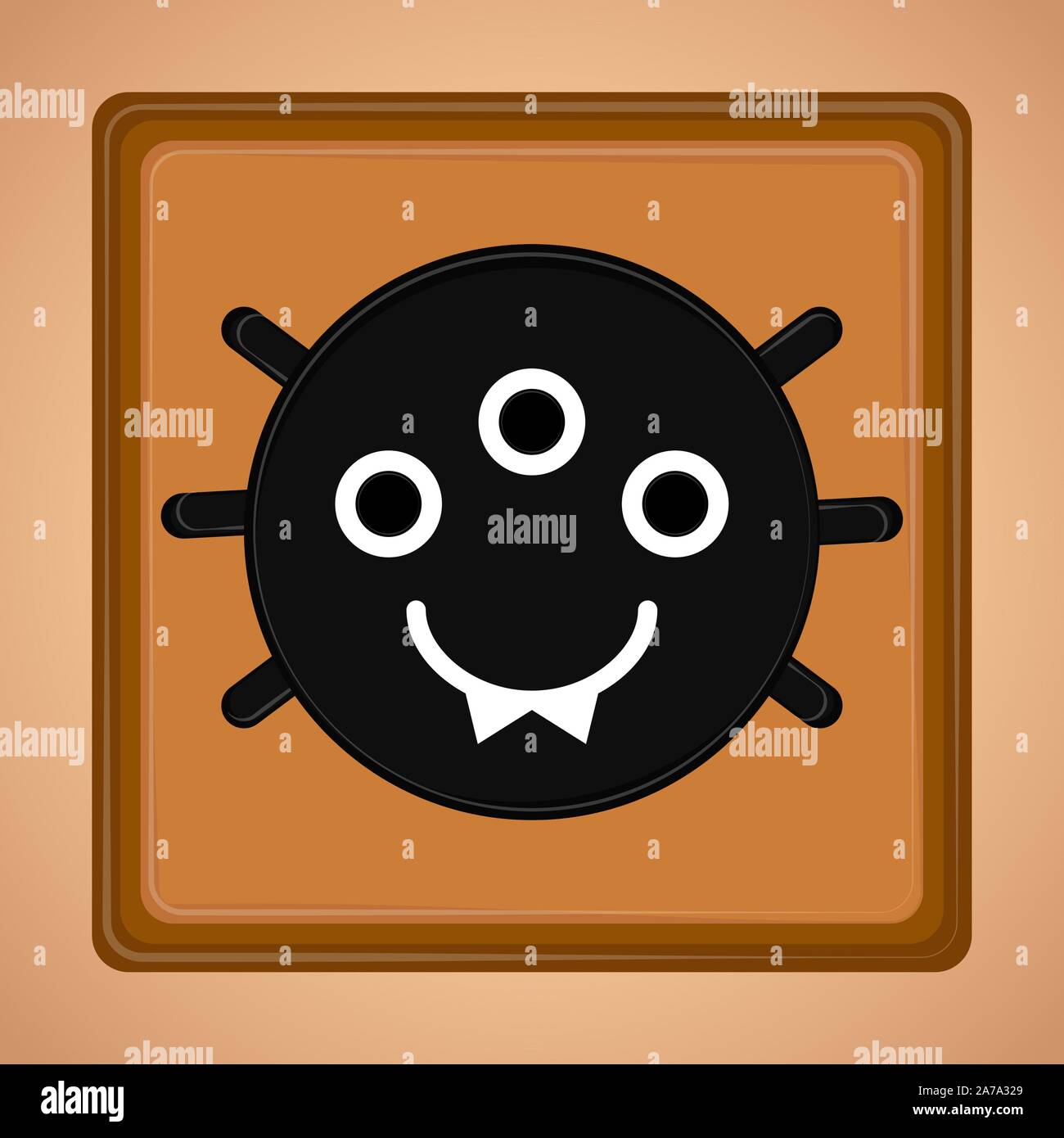 Spooky halloween mask. Halloween season - Vector illustration Stock ...