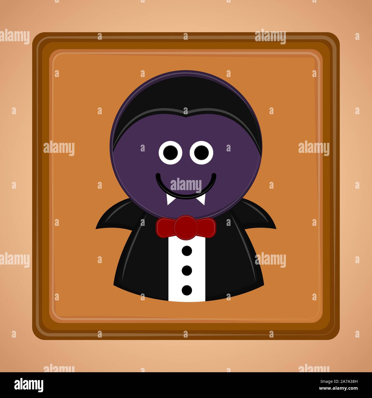 Cute dracula cartoon. Halloween season - Vector illustration Stock ...