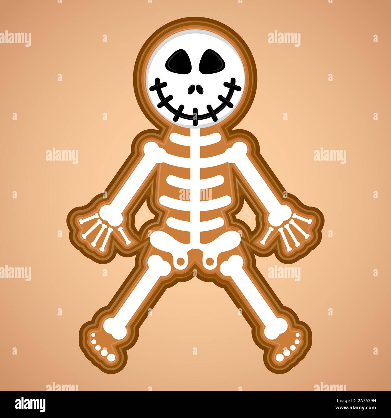 Cute Skeleton Cartoon