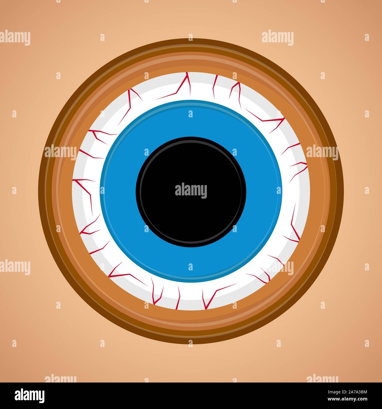 Spooky dead eye. Halloween season - Vector illustration Stock Vector ...