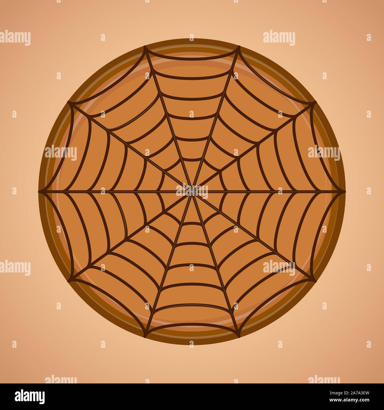 Spider web image over a colored background - Vector illustration Stock ...