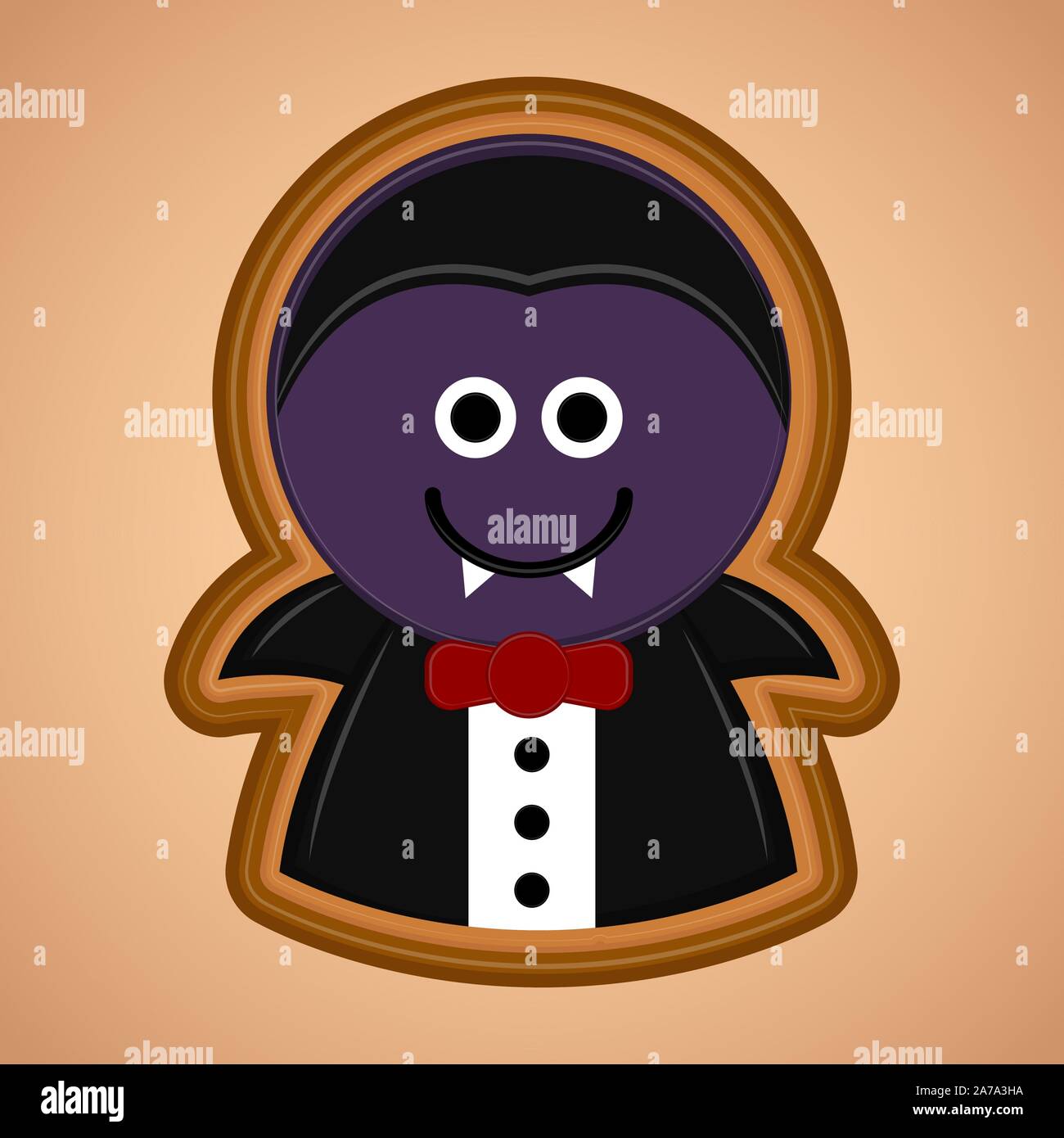 Cute dracula cartoon. Halloween season - Vector illustration Stock ...
