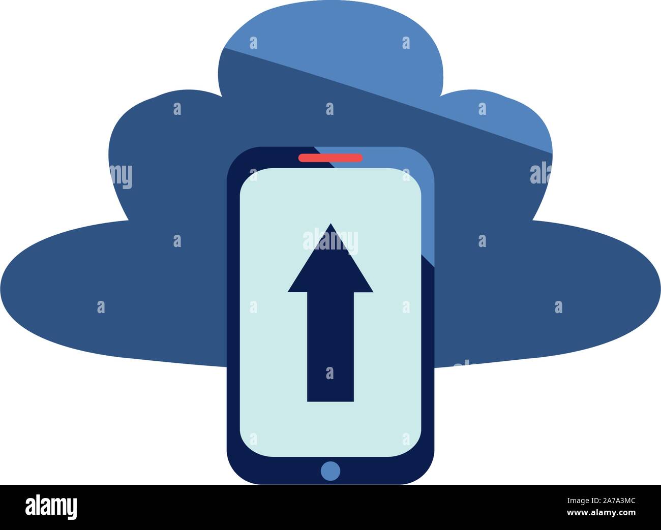 Cloud Computing Design Storage Technology Virtual Electronic Network And Media Theme Vector