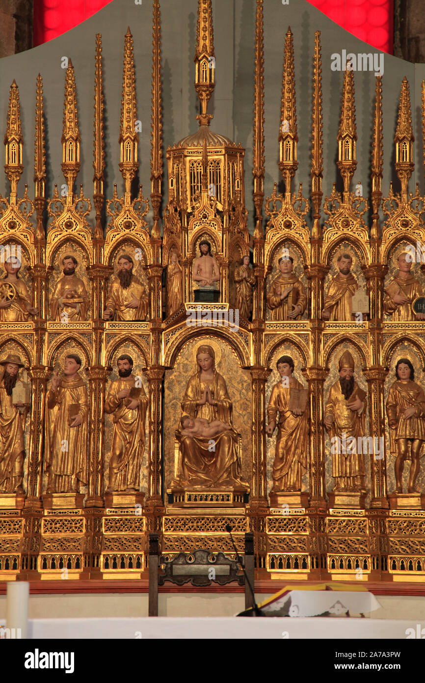 Croatia, Pula, Franciscan Monastery, church, interior Stock Photo - Alamy