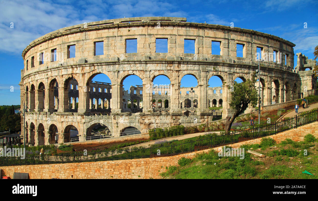 Croatia, Pula, Arena, Amphitheatre Stock Photo - Alamy