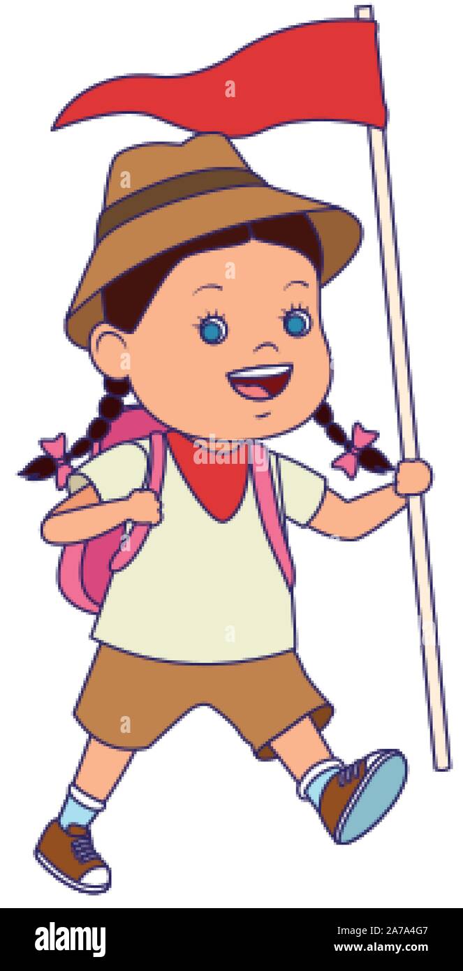 Kid explorer Stock Vector Images - Alamy