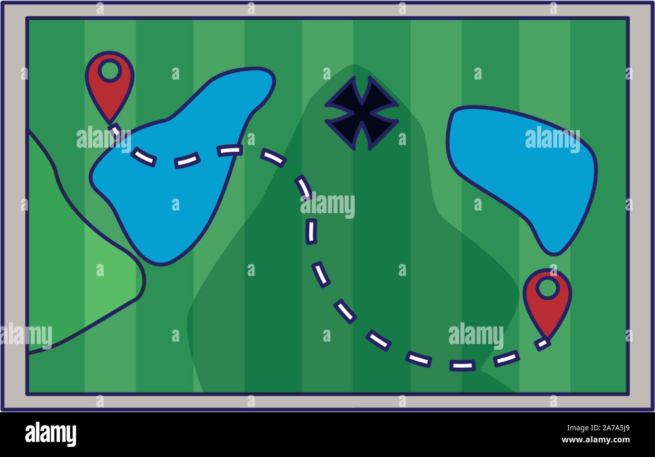 map icon image, flat design Stock Vector Image & Art - Alamy