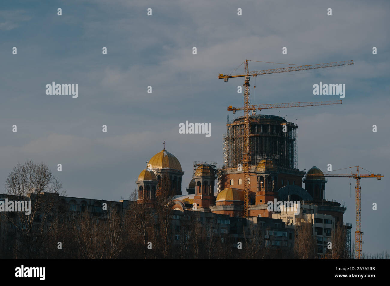 The controversial cathedral being built in Bucharest, Romania Stock ...